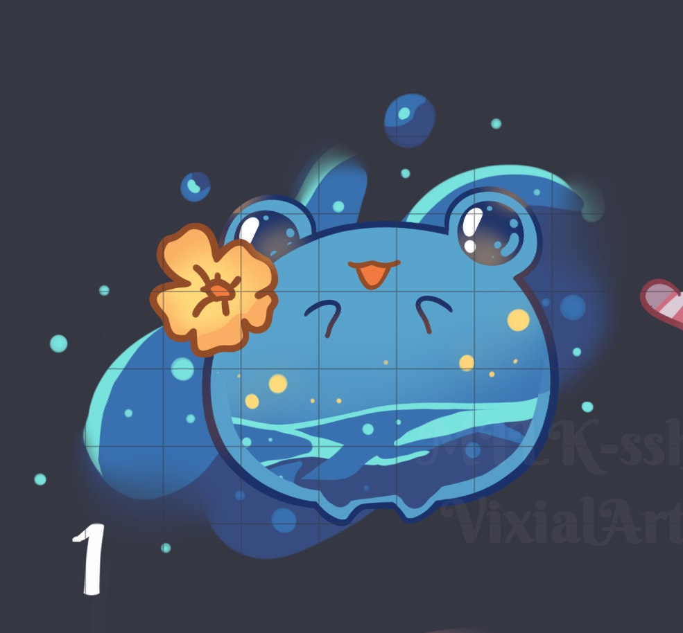 Digital Chibi Frog Adopt Feral Fursona Furry Adoptable Character Design ...