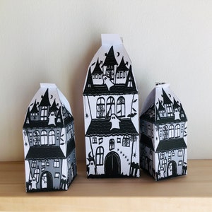 Halloween, Haunted House, Box, Digital, Dekoration, Download, DIY ...
