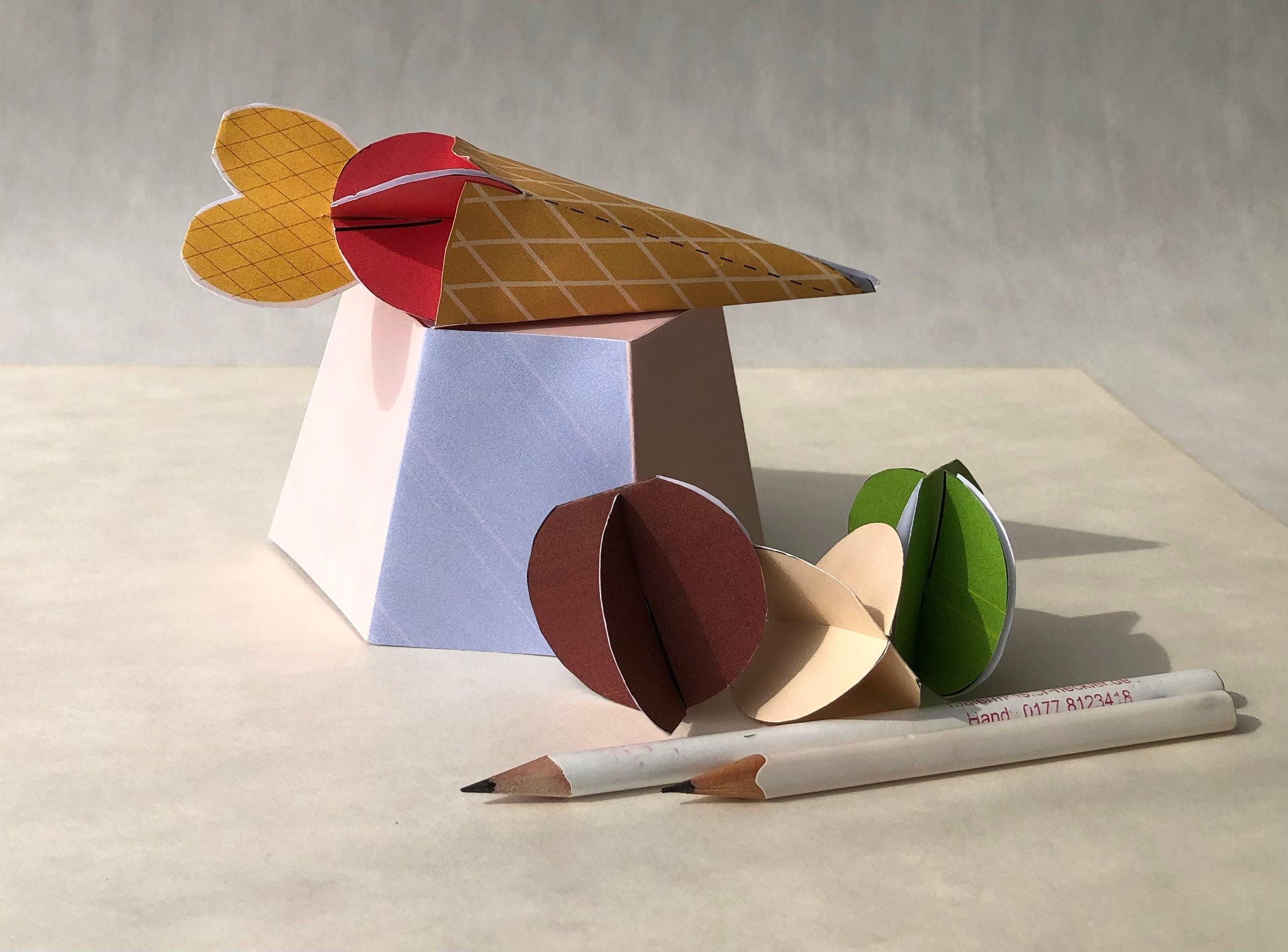 Printable Ice Cream Shop Paper House Toy Digital Download - Etsy