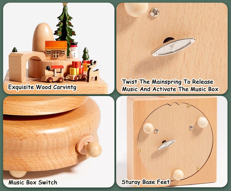 Personalized Wooden Train Music Box, Keepsake Gift for Kids, Baby ...