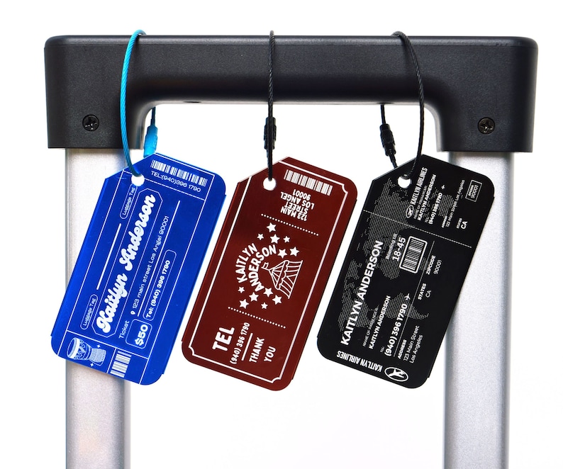 Custom Metal Luggage Tag,personalized Engraved Aluminum Luggage Tag ...