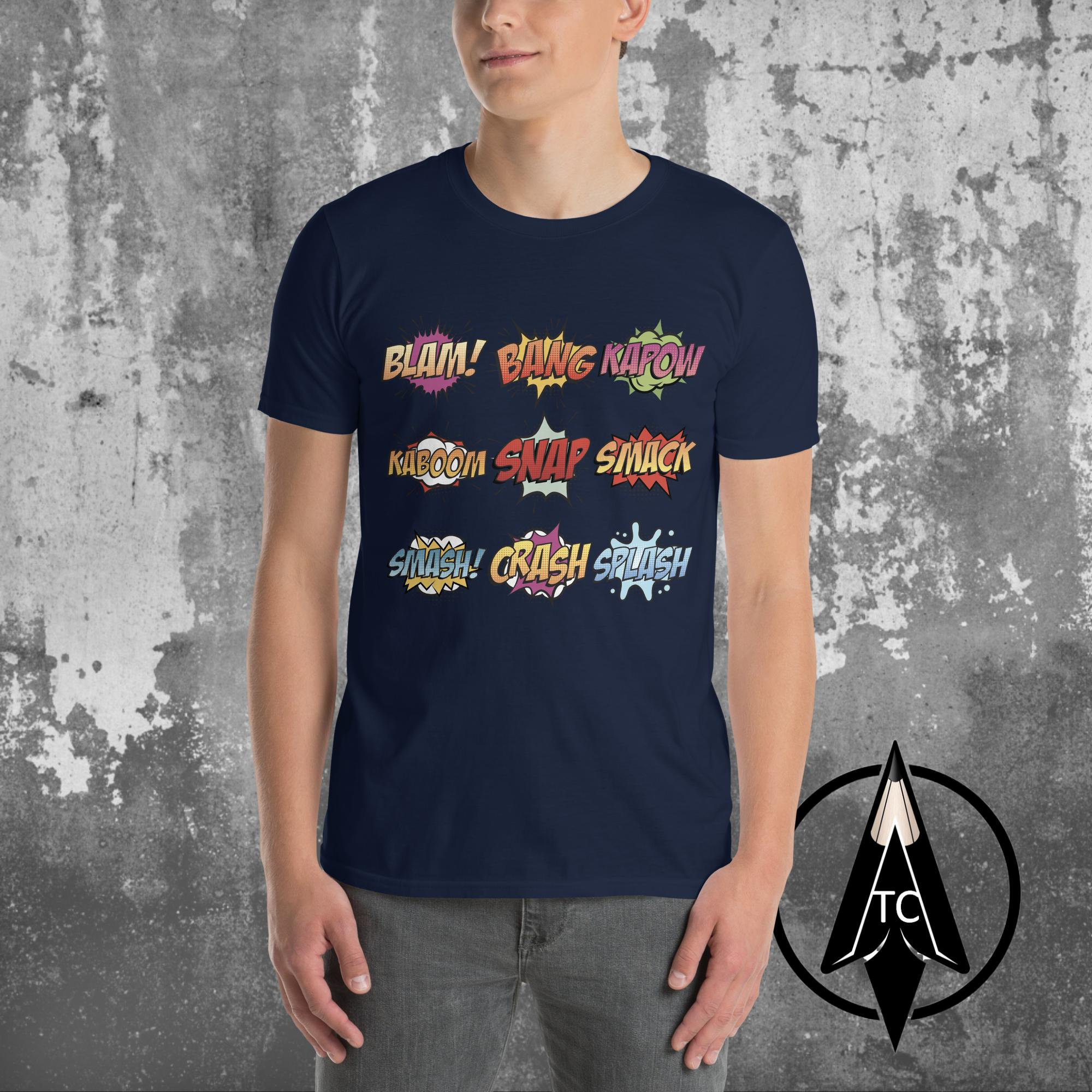 Geek Tshirt, Retro Comic Book Superhero Shirt, Pop Art Style, Vintage ...