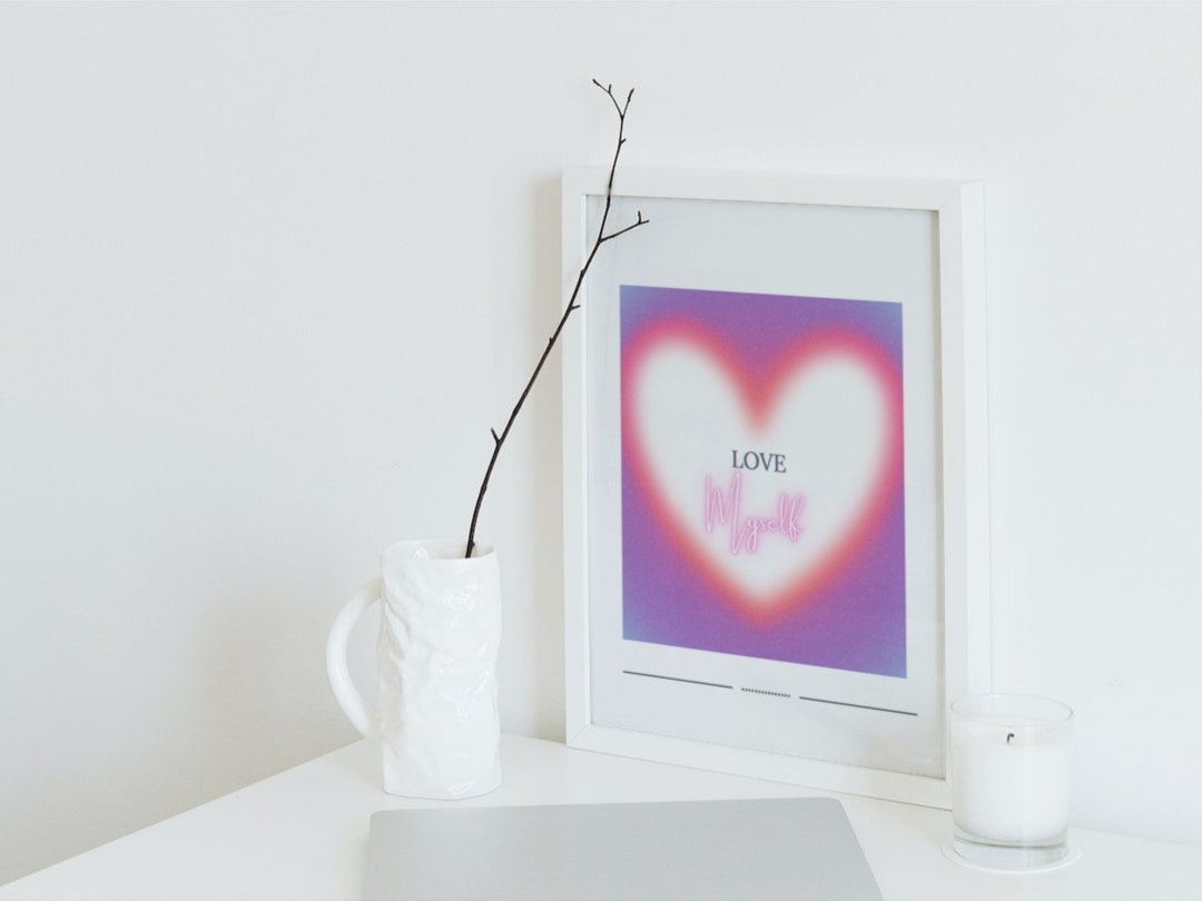 Positive Poster, Neon Poster, Affirmation Poster, Self-affirmation Art ...