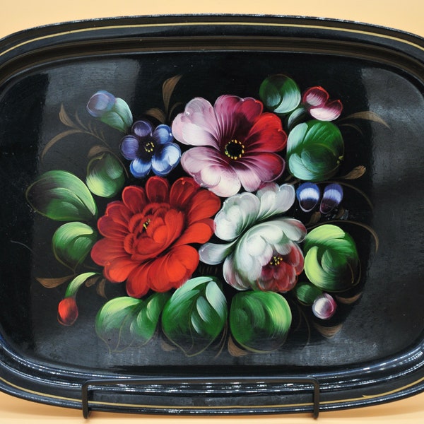 Tole Painted Tray - Etsy