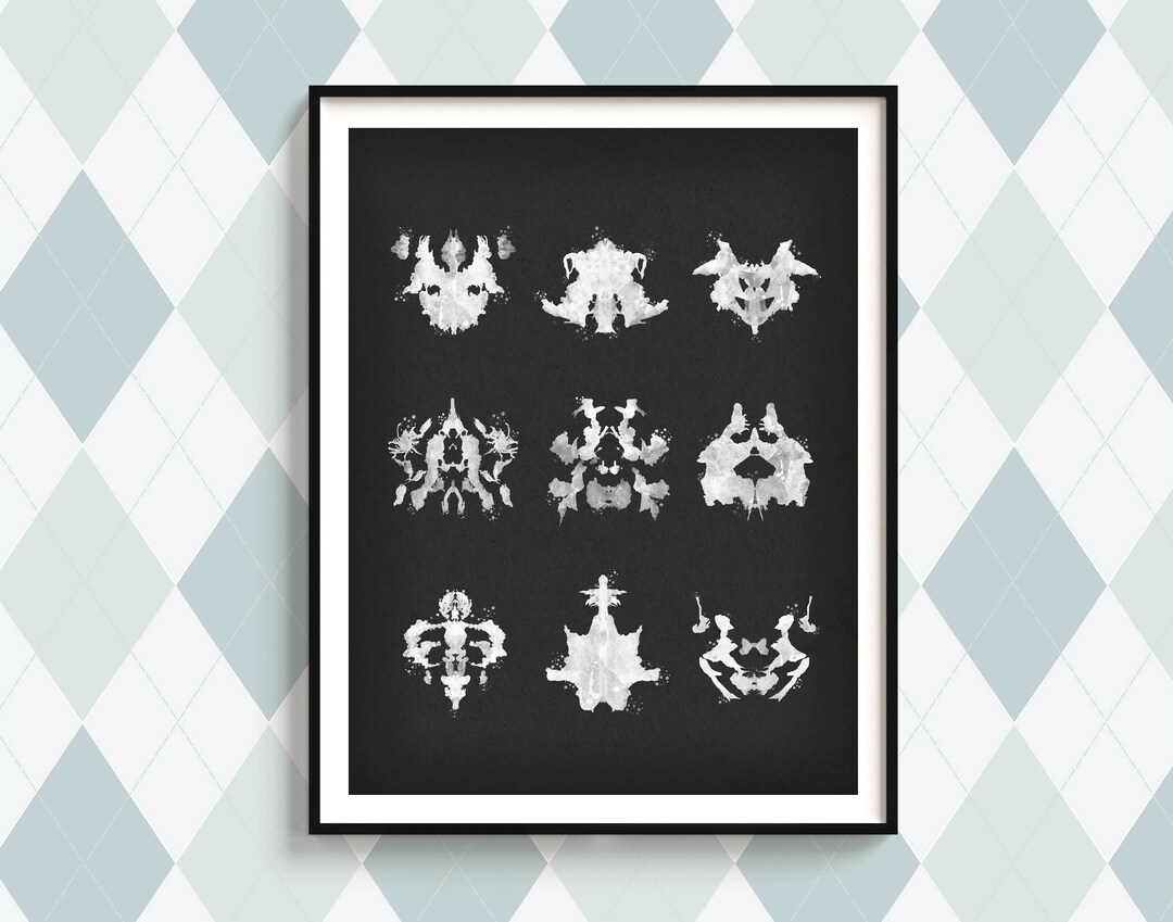 Rorschach Test Art Inkblots Testing System Art Psychology Art Science ...