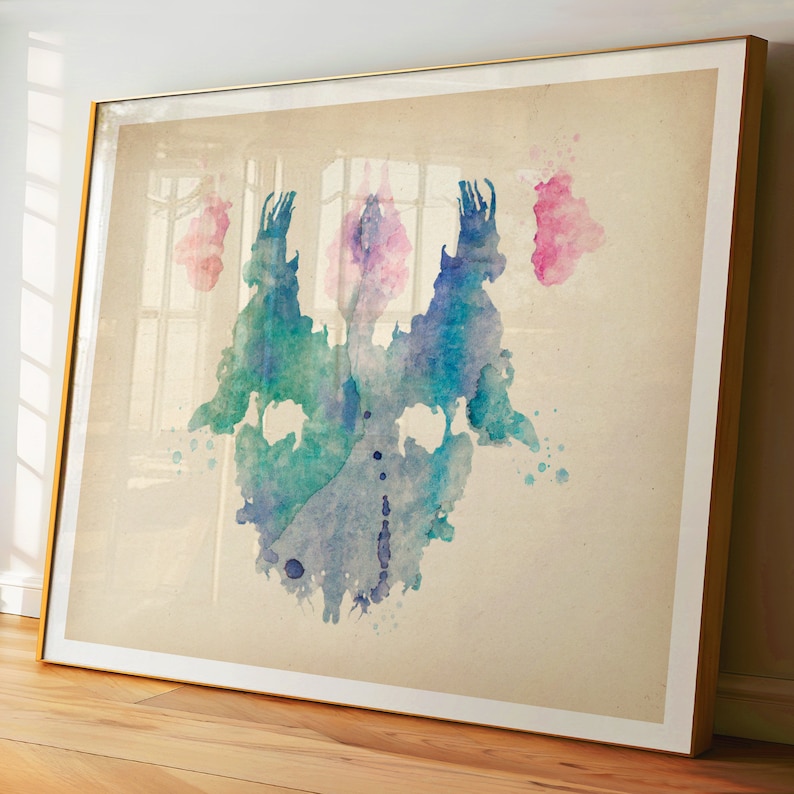 4 Rorschach Test Posters, Ink Blots Test, Science Art, Medical Art ...