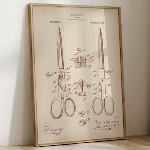 3 Sewing Blueprints Vintage Crafting Patent Prints Sewing Machine Art ...