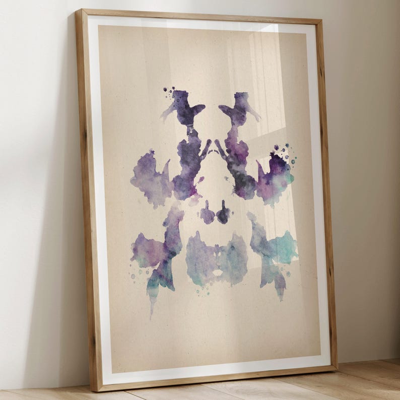 10 Vintage Rorschach Tests Prints, Psychiatry Diagnostic Poster ...