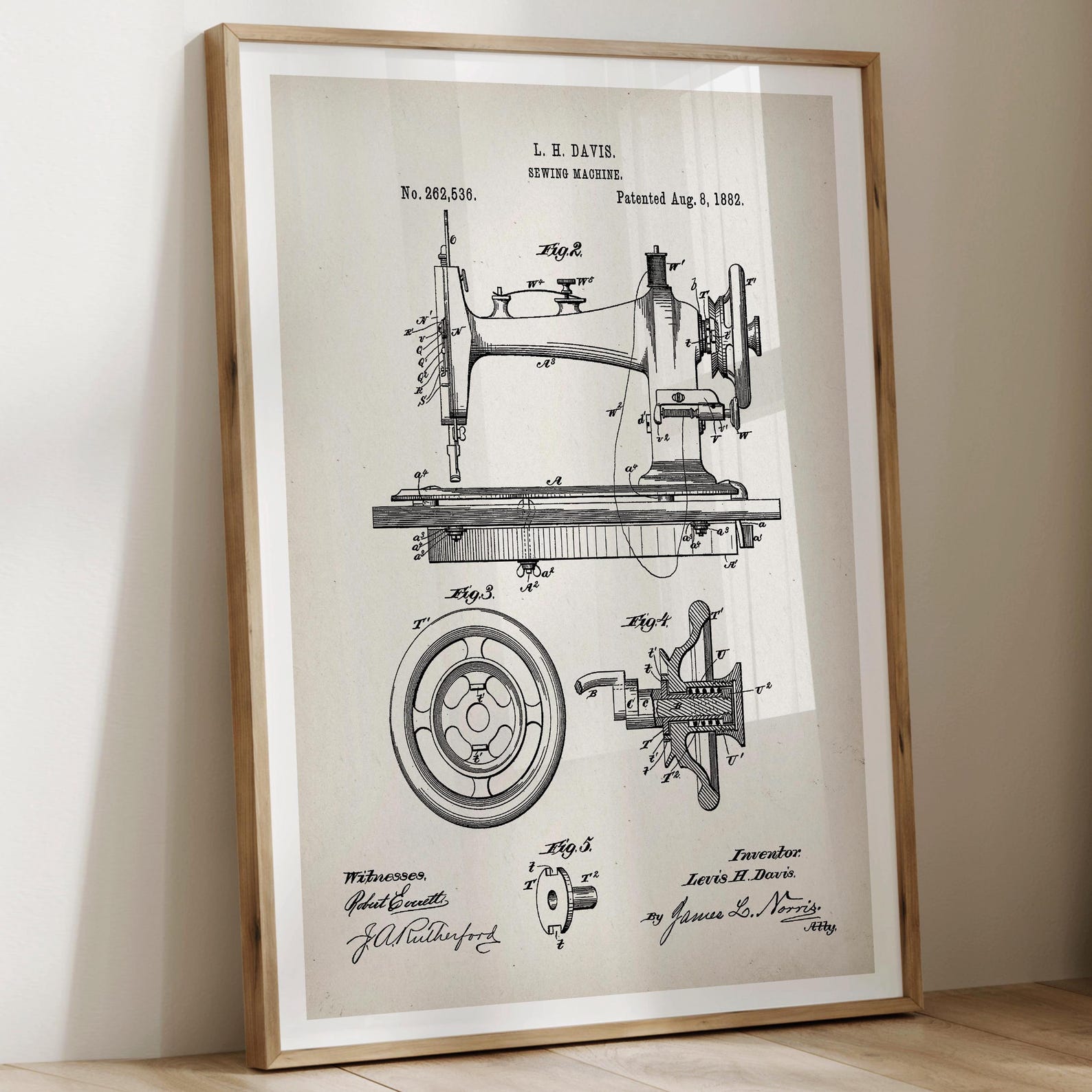 3 Vintage Sewing Patent Prints Crafting Art Blueprint Art Sewing ...