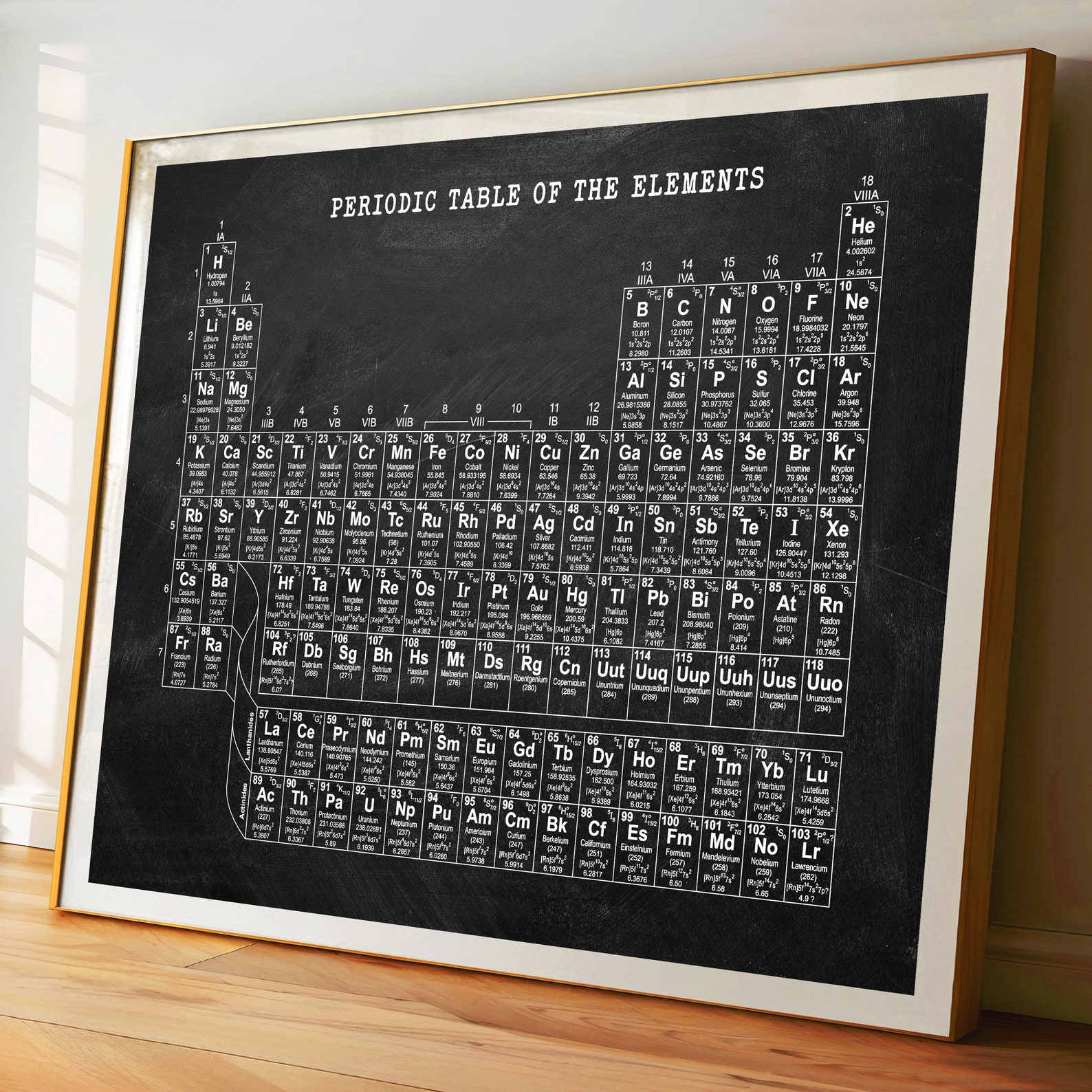 4 Chemistry Patent Prints Pharmacy Blueprint Science Art Periodic Table ...