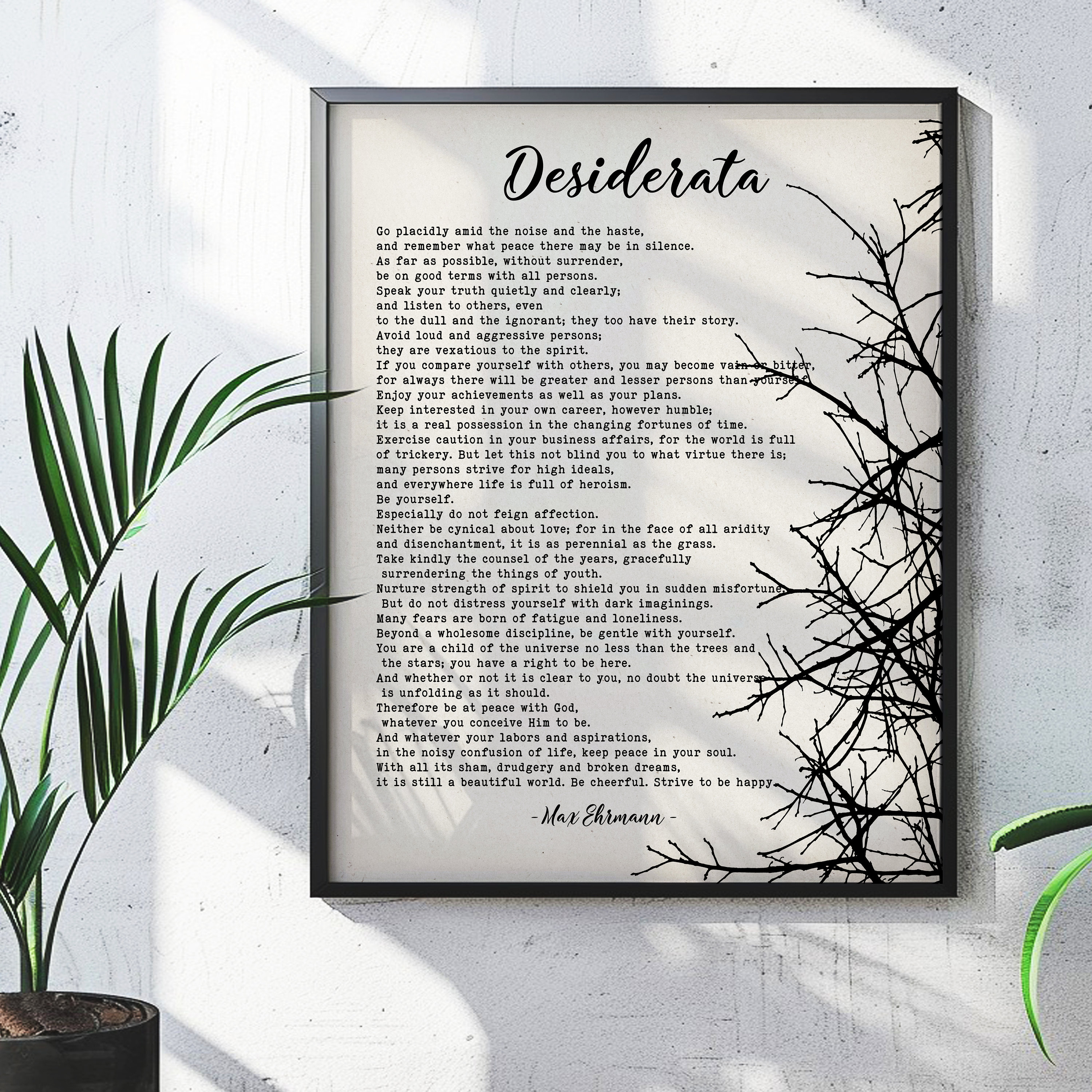 3 Famous Poems Art, IF Poem, Desiderata Poem, Invictus Poem, Verse Wall ...