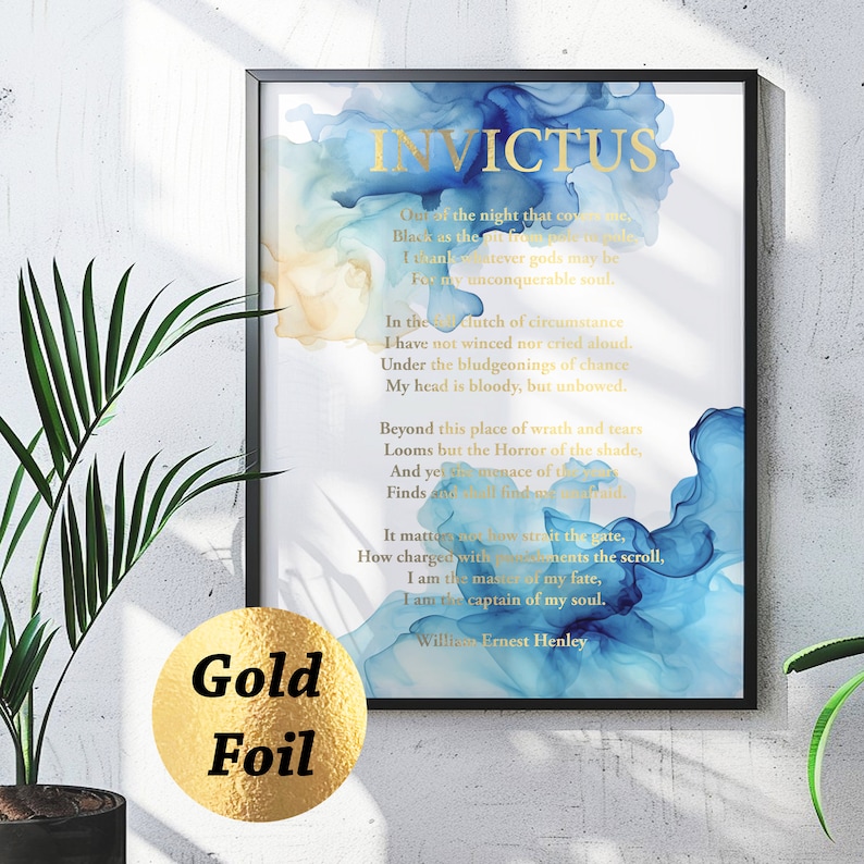 Invictus Poem, William Henley Poem, Verse Art, Lyrics Art, Quote Art ...