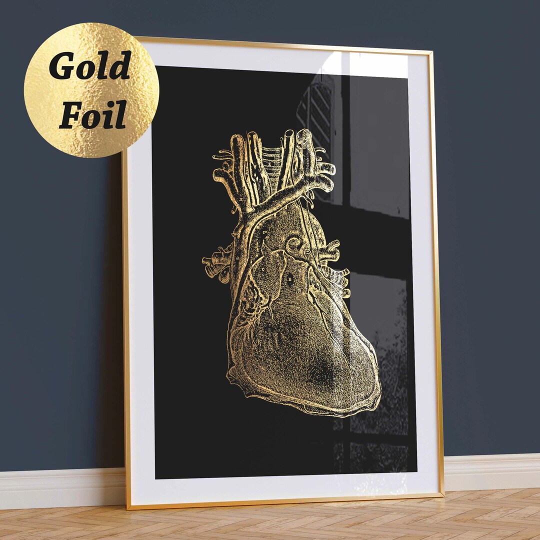 Human Heart Anatomy Poster Cardiologist Gift Doctor Gift Scientist ...