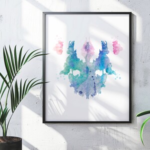 8 Rorschach Test Prints, Rorschach Inkblots Cards, Psychiatry Test ...