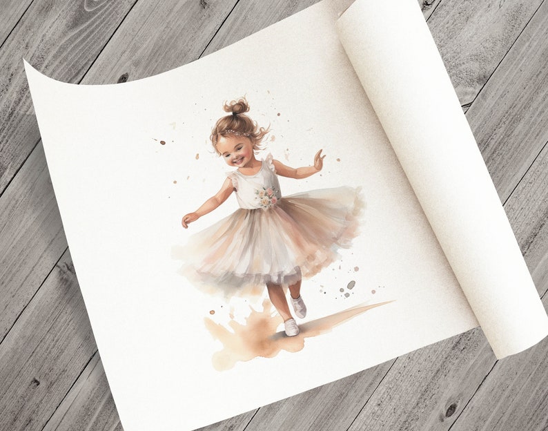 5 Cute Ballerina Clipart Watercolor Ballerina Ballet PNG - Etsy