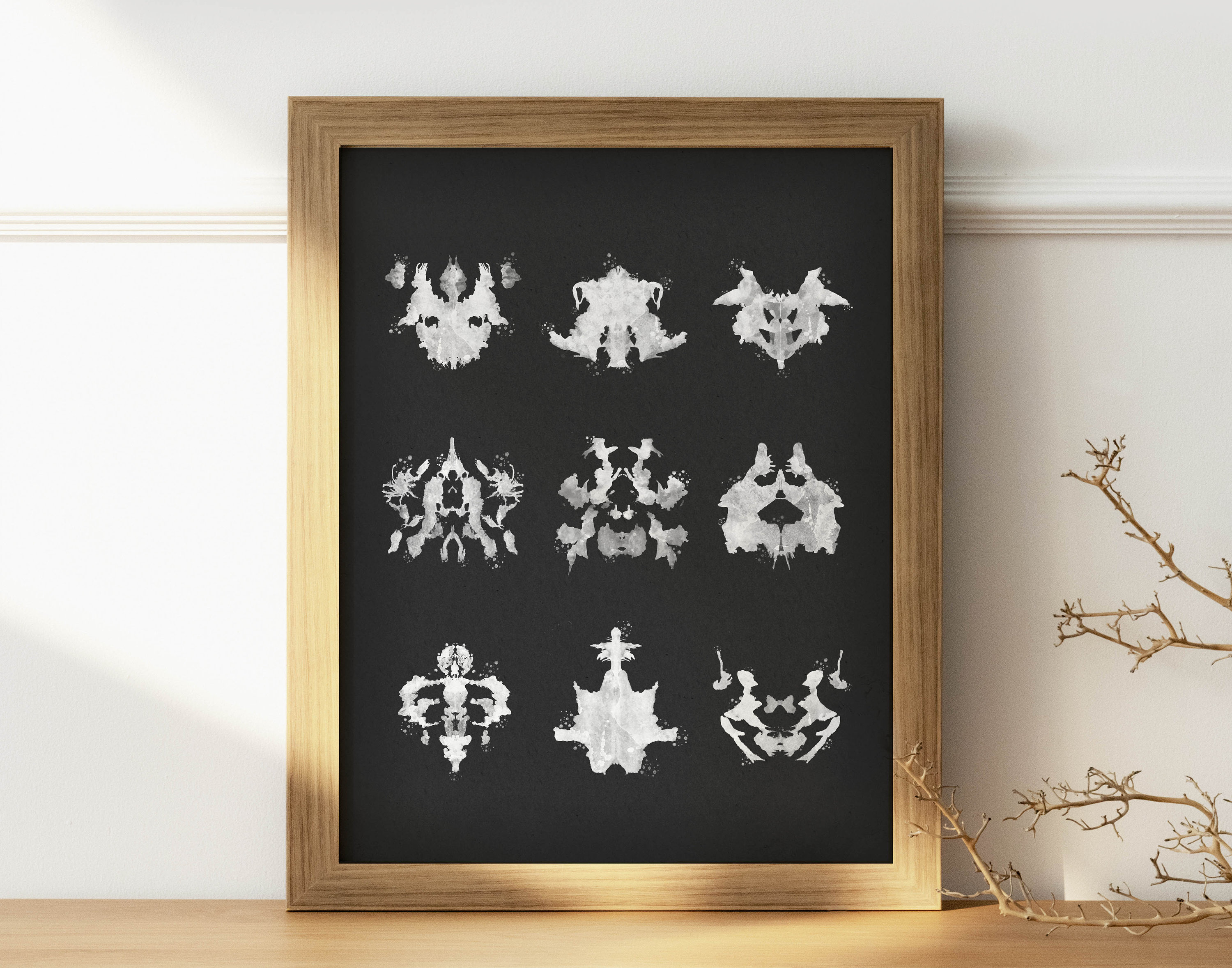 Rorschach Test Art Inkblots Testing System Art Psychology Art Science ...