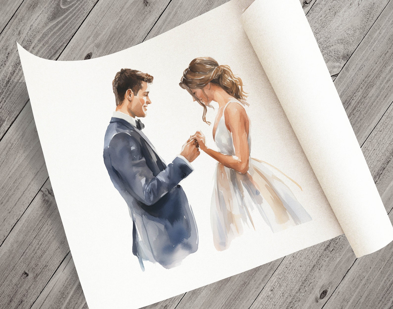 4 Love Confession Clipart Bride and Groom Clipart Declaration of Love ...