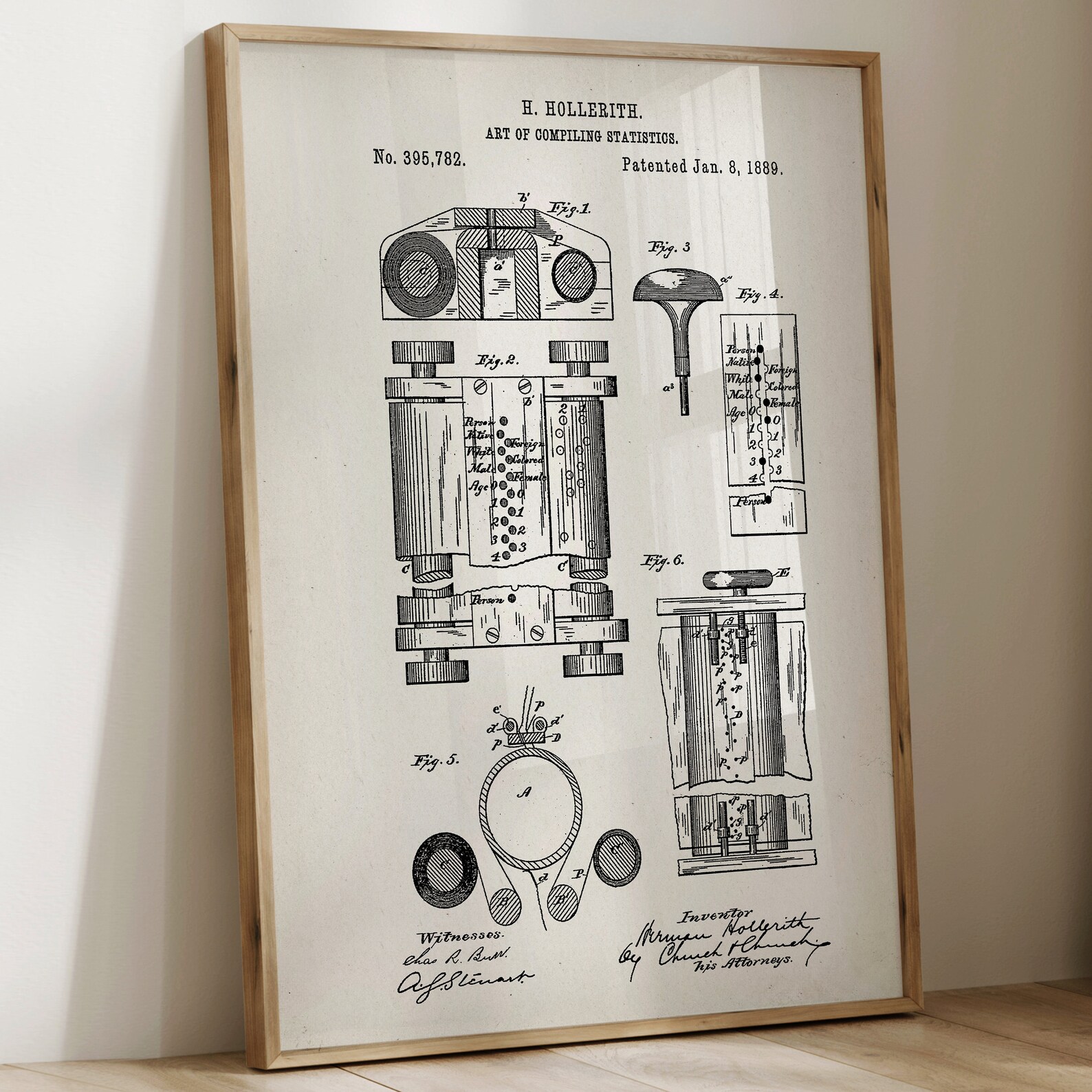 6 Computer Patent Prints Desktop Blueprint Server Art Programmer Gift ...