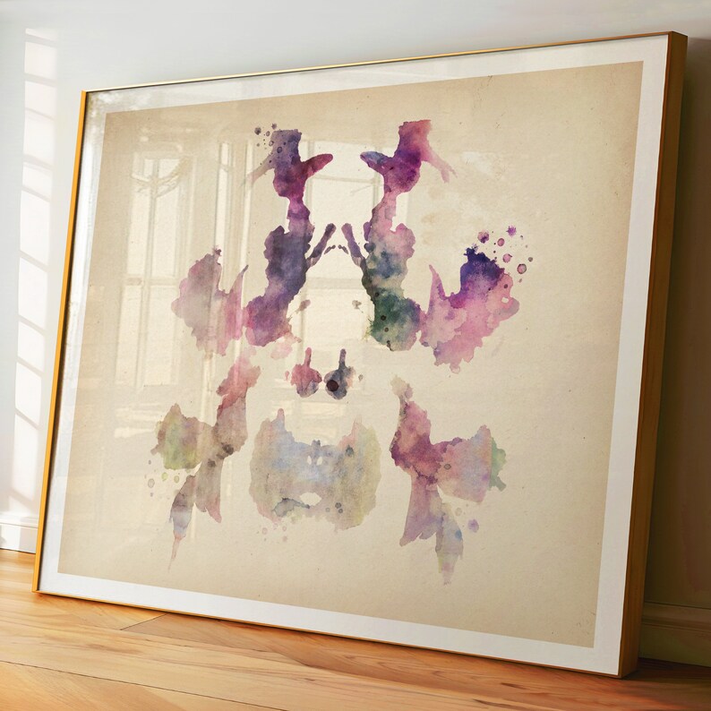 4 Rorschach Test Posters, Ink Blots Test, Science Art, Medical Art ...