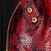 Men's Red Python Print Solid Casual Motorcycle Biker Leather Jacket ...