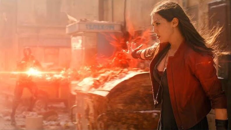 Wanda Maximoff "avengers - Age of Ultron" Red Leather Jacket ...