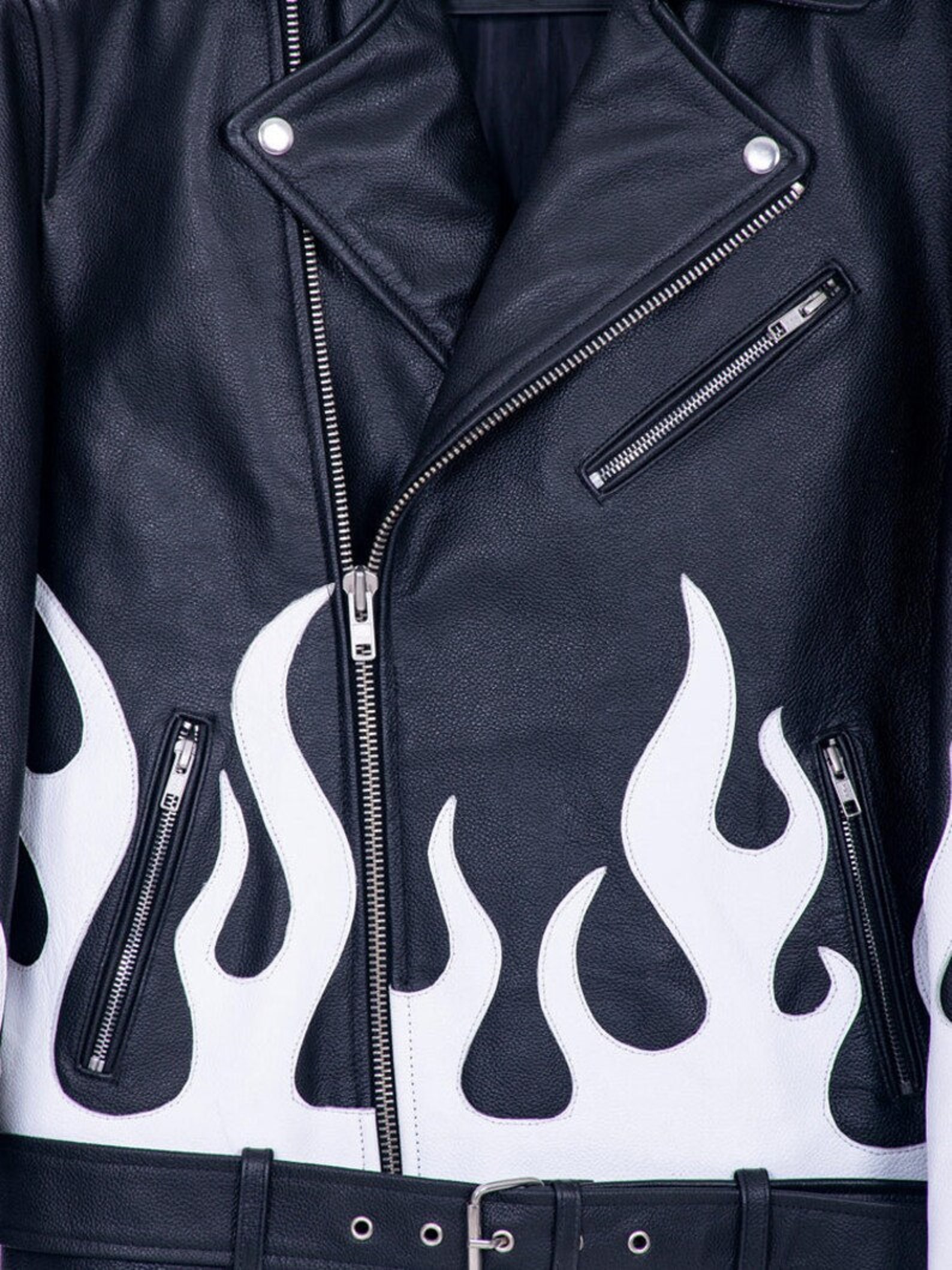 Men Black and Red Solid Casual Tailored Color Blocked Motorcycle Biker ...