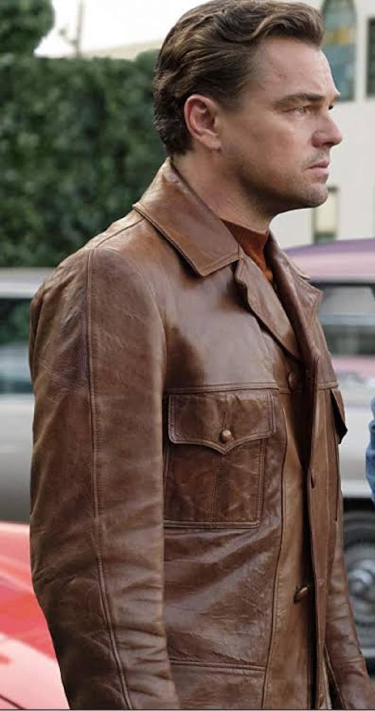 Spanish Brown Vintage Motorcycle Biker Jacket - Men's Tailored Lambskin ...