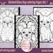 Stained Glass Dog Coloring Pages Vol. 1, 10 Digital PDF Files, Instant ...