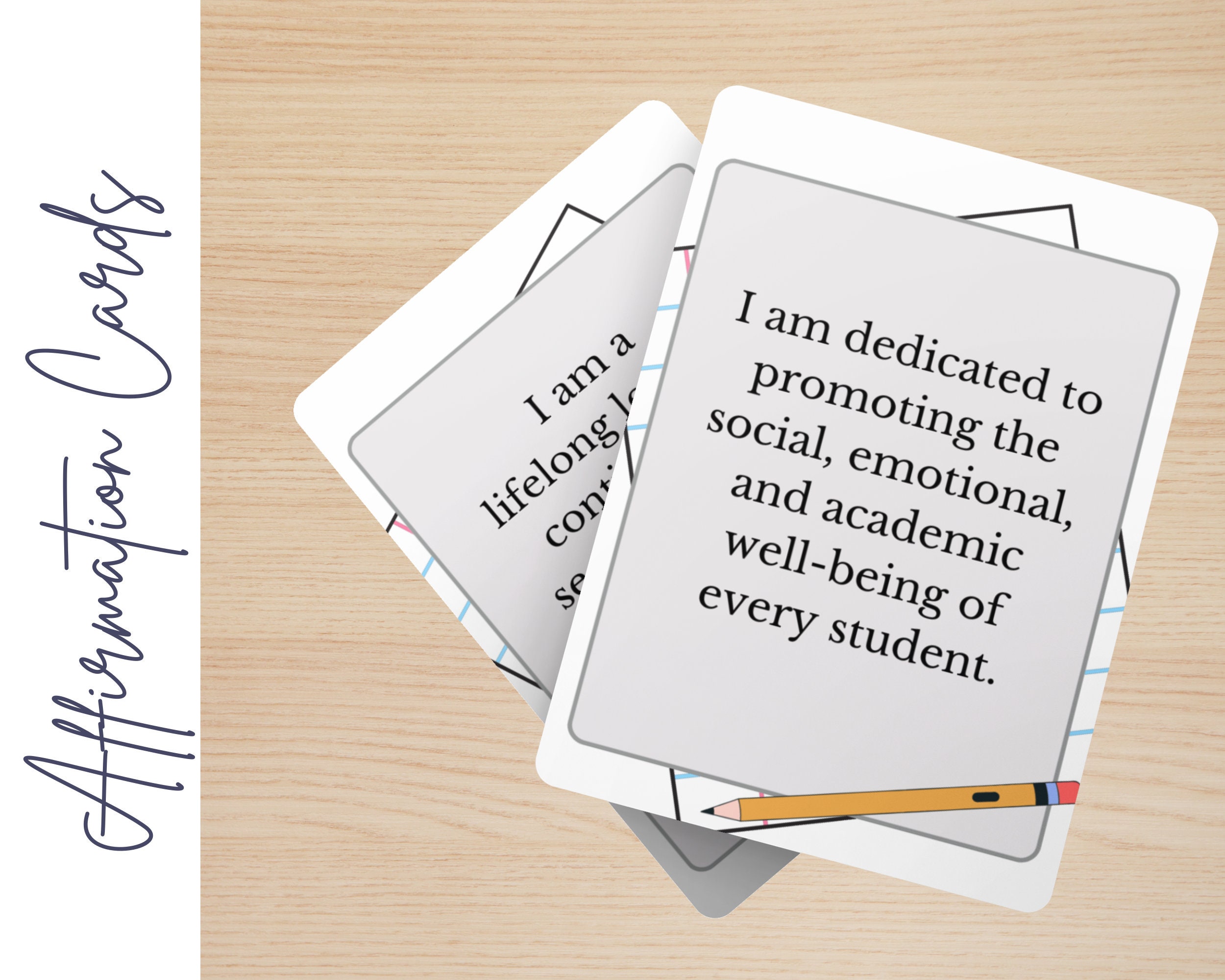 50 Positive Affirmation Cards for School Counselors, Printable PDF Card ...