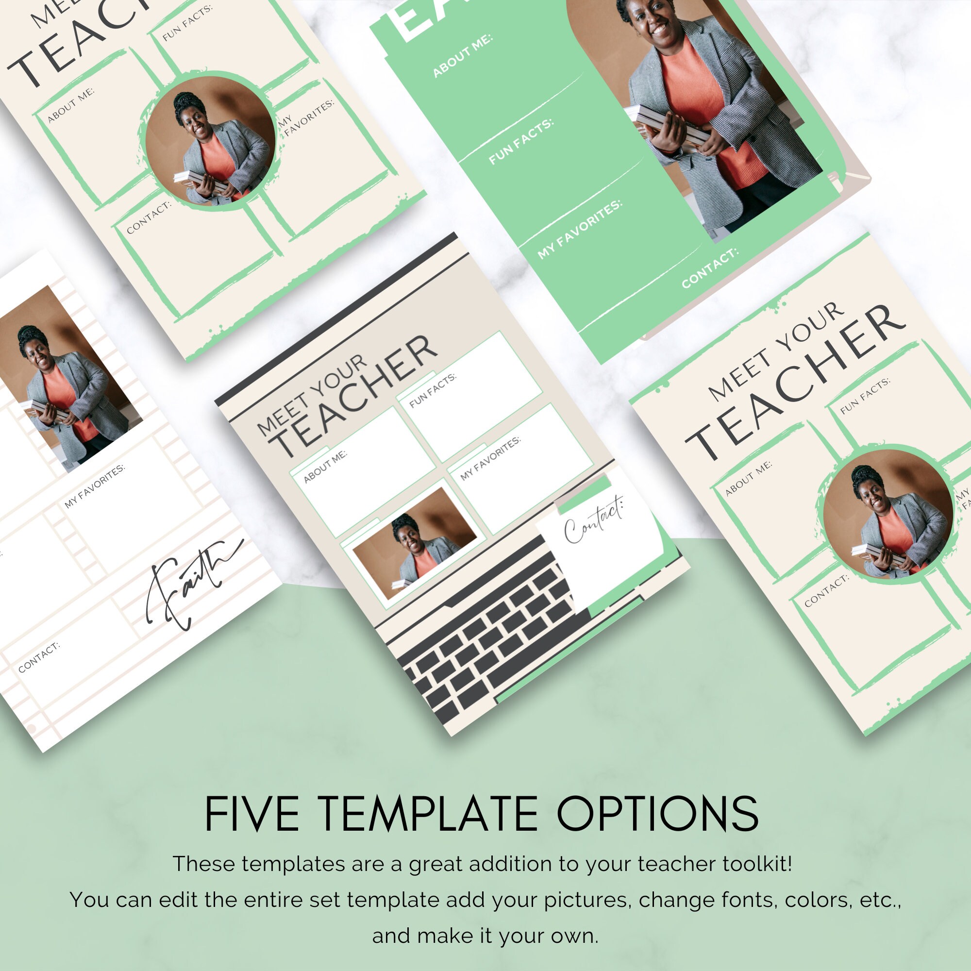 Editable Meet the Teacher Templates - Perfect for Back to School! 5 ...