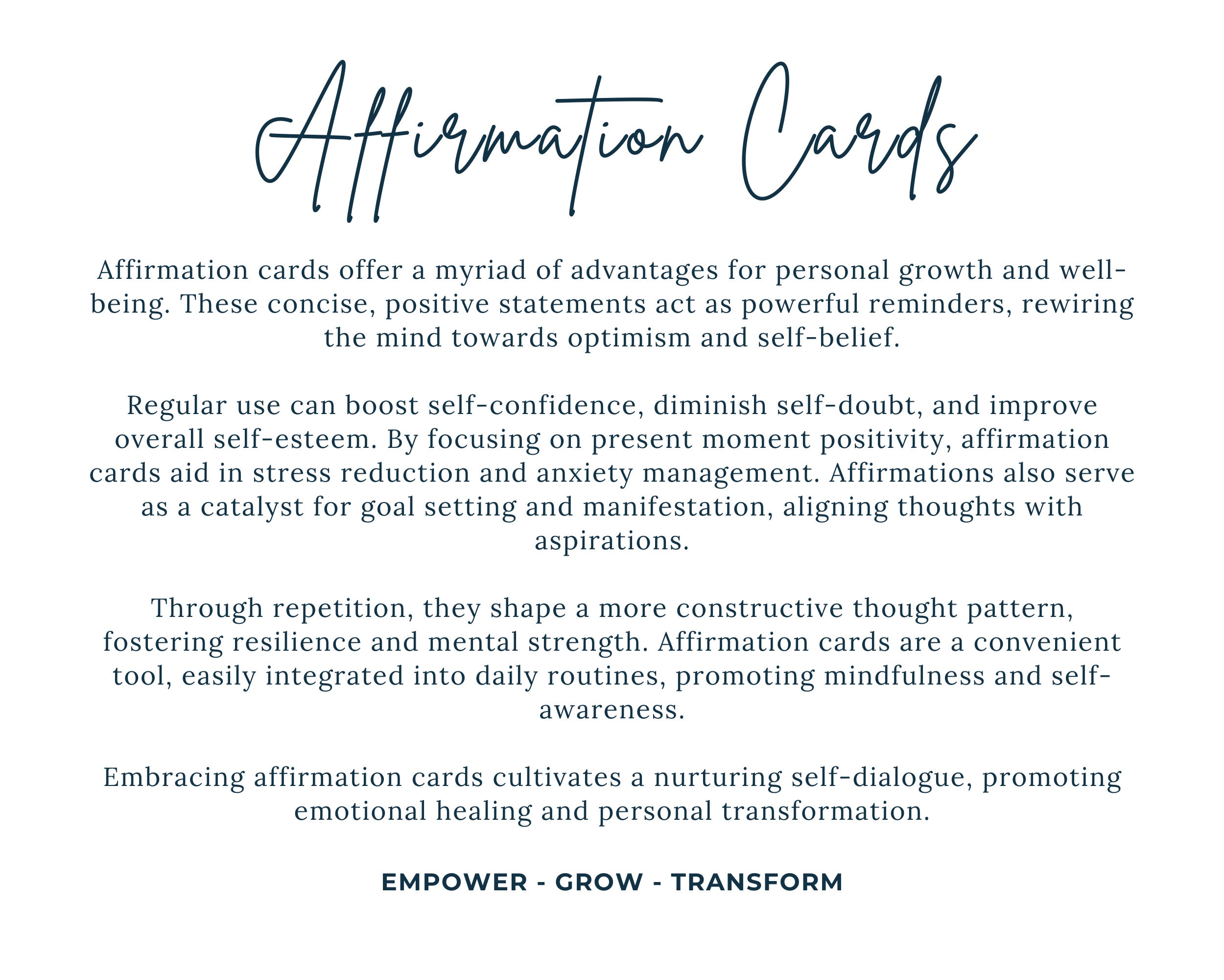 50 Positive Affirmation Cards for School Counselors, Printable PDF Card ...