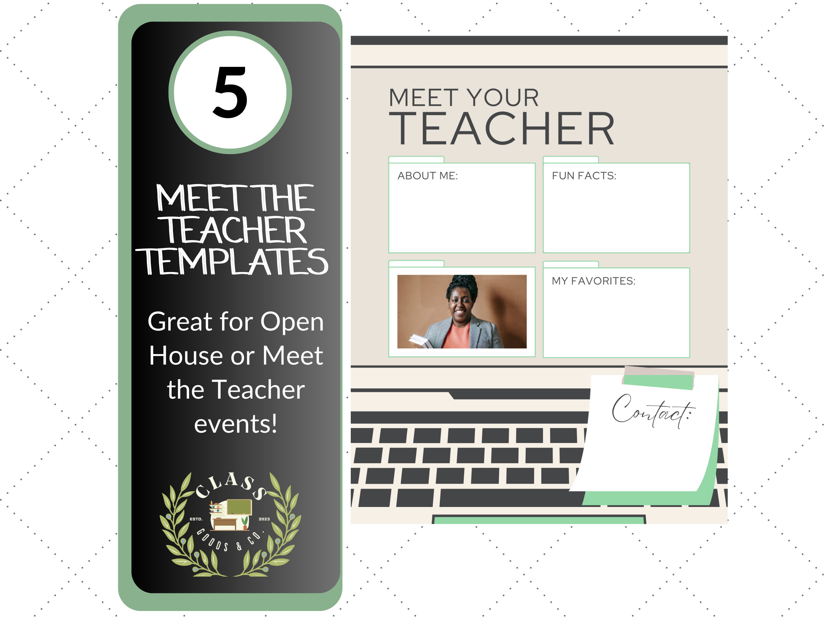 Editable Meet the Teacher Templates - Perfect for Back to School! 5 ...