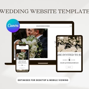 Wedding Website Design, Landing Page, Custom Website, Canva Website ...