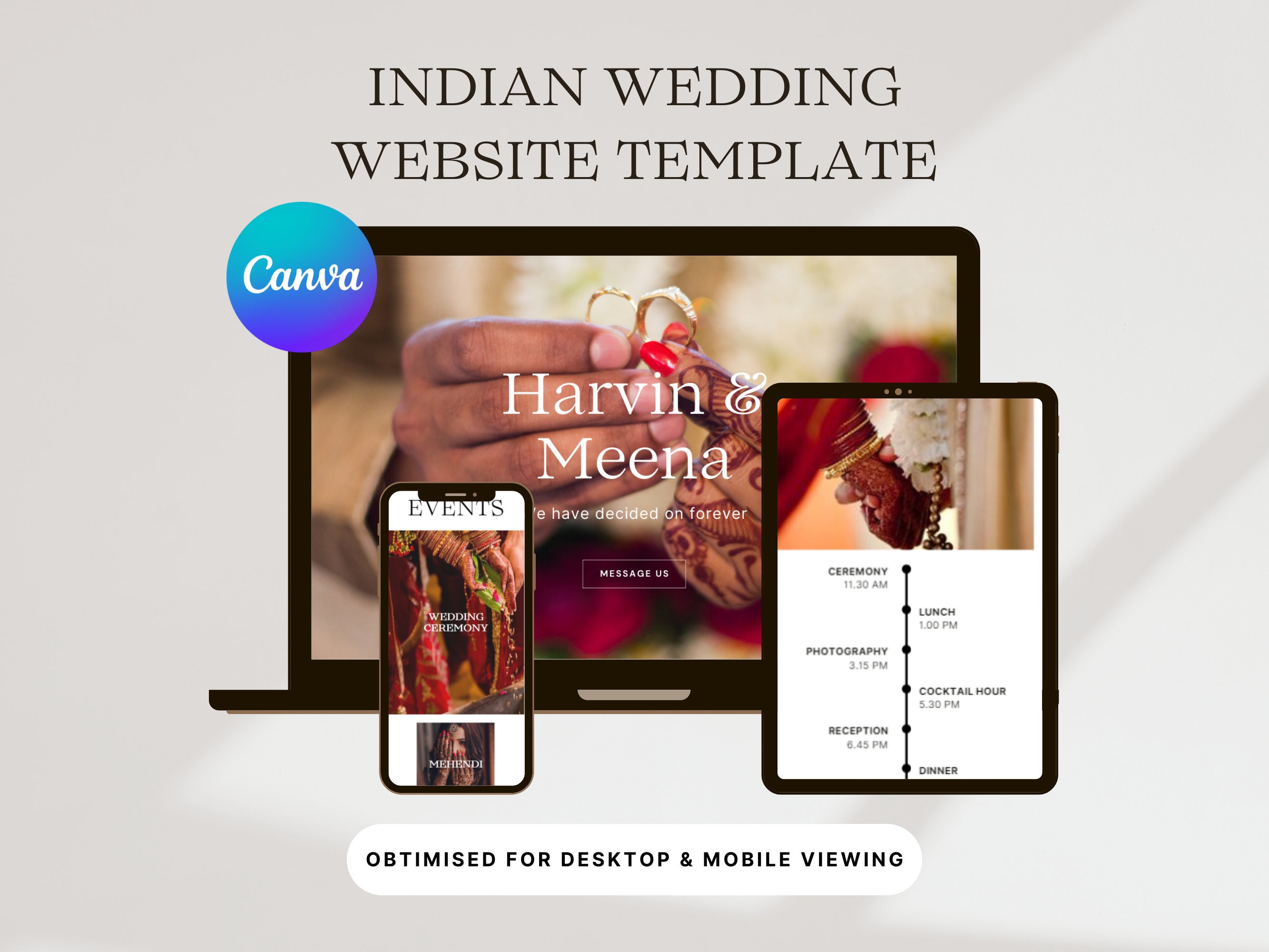Indian Wedding Invitation, Wedding Timeline Template, Wedding Website ...