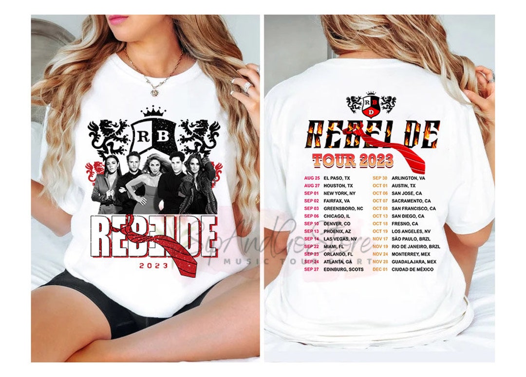 Soy Rebelde Tour Shirt RBD Tour 2023 Merch Concert Music - Etsy
