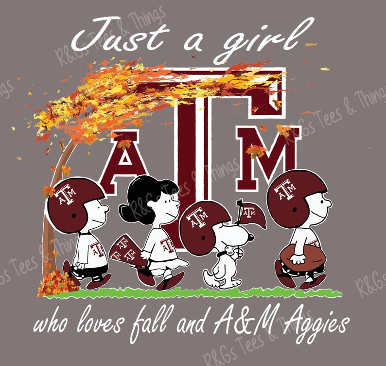 Just A Girl Who Loves Fall and Texas A&M Aggies - Etsy