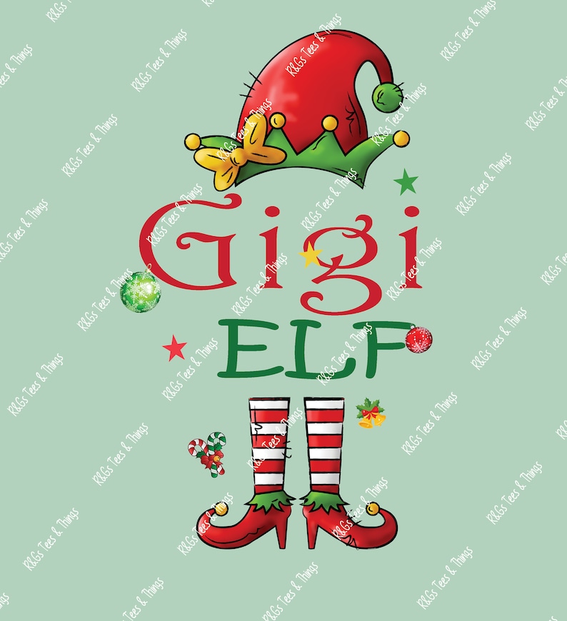 Gigi Elf Design (digital File) - Etsy