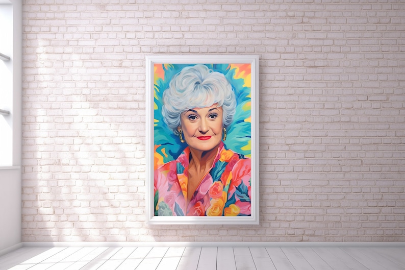 Dorothy Zbornak Cute Smile: Art Print Inspired by Golden Girls and Bea ...