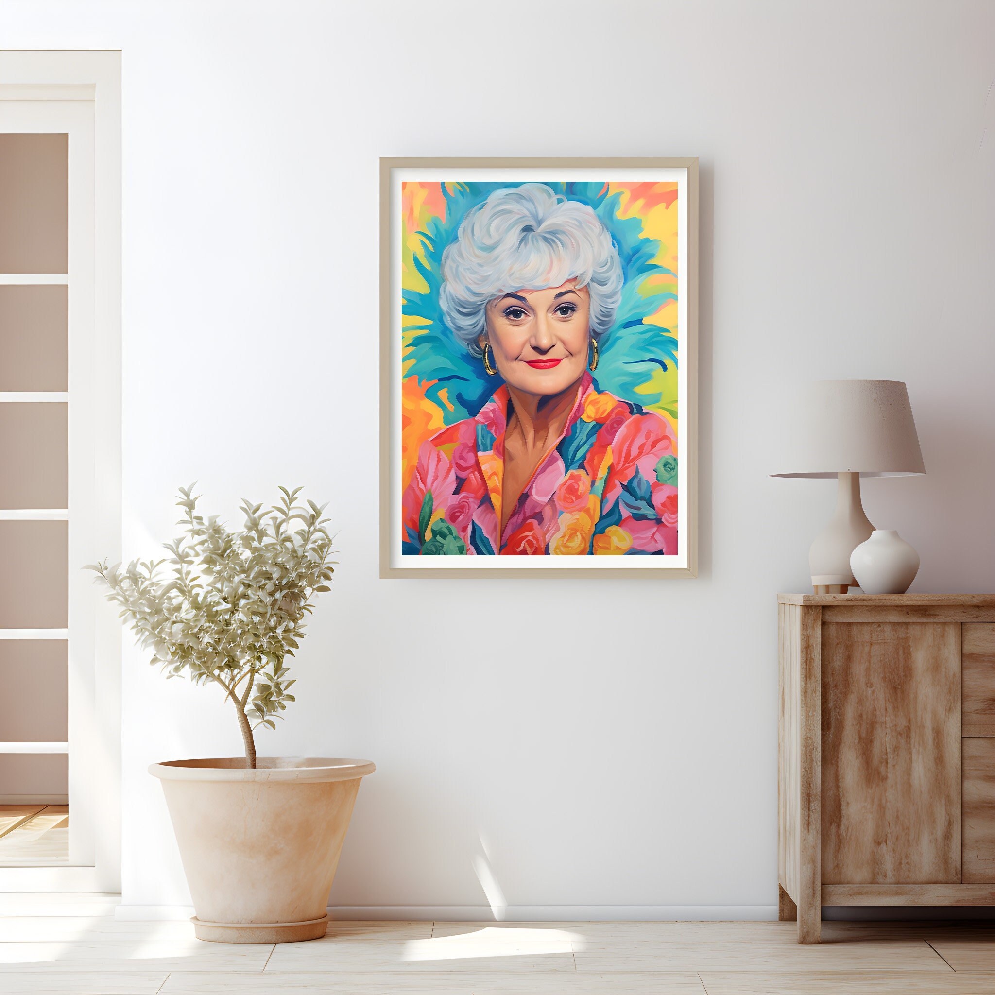 Dorothy Zbornak Cute Smile: Art Print Inspired by Golden Girls and Bea ...