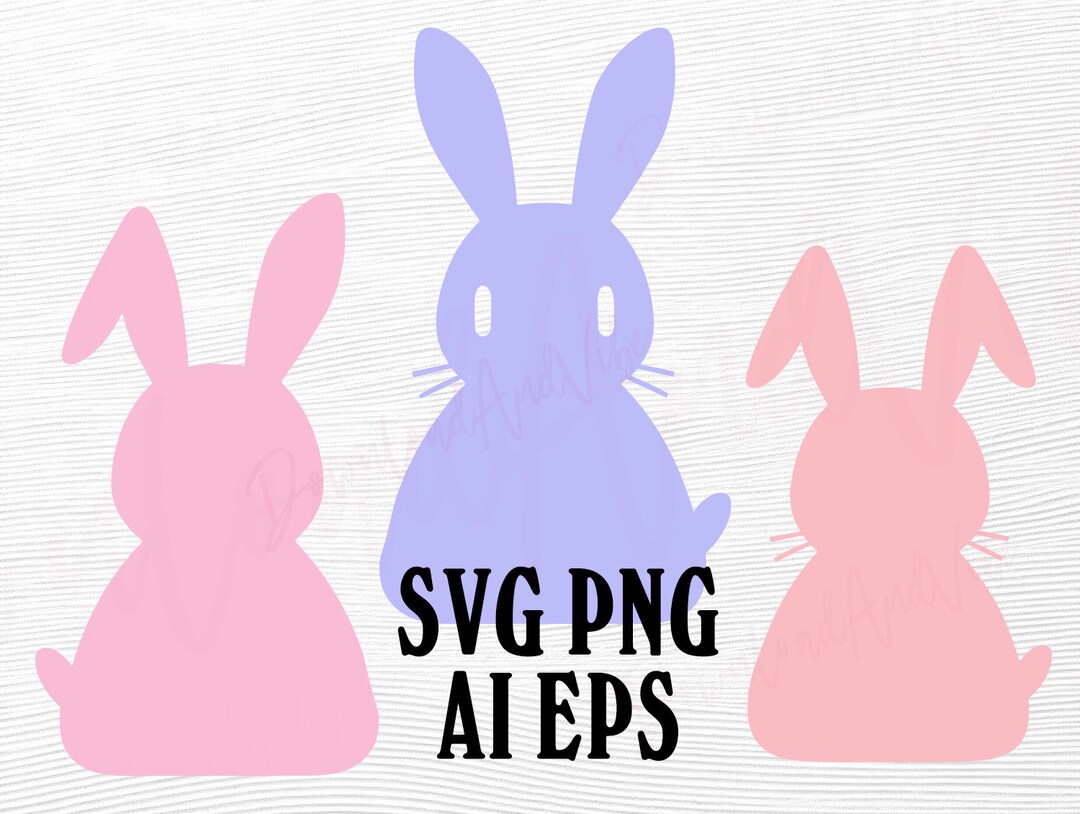 Easter Bunny SVG Cut Files Cricut & Silhouette Rabbit SVG - Etsy