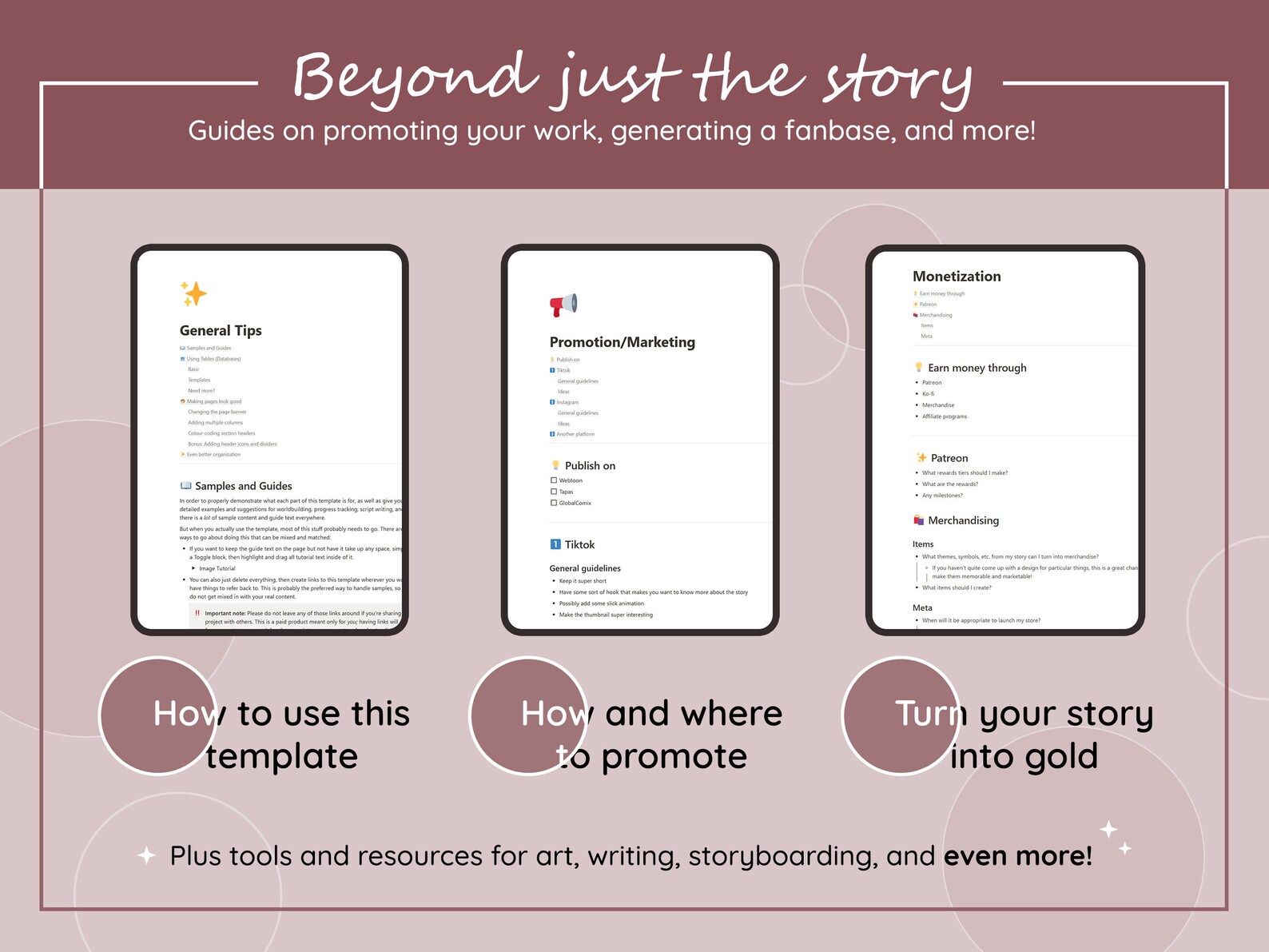 Ultimate Story Planner Notion Template, Planner for Webtoons, Comics, and Manga, Writing and ...