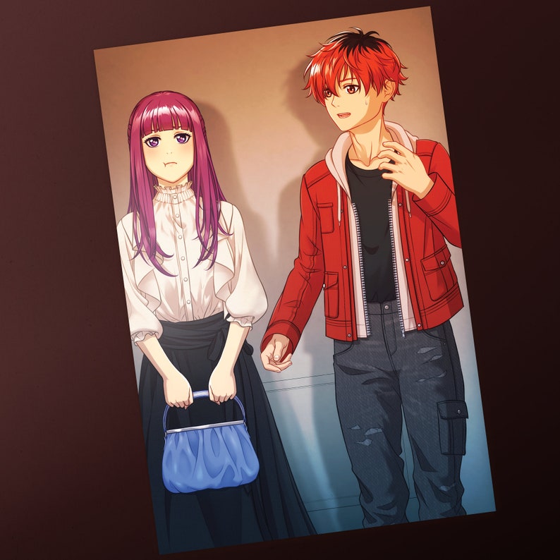 Modern Frieren Postcards, Anime Postcards, Small Anime Prints | Frieren ...