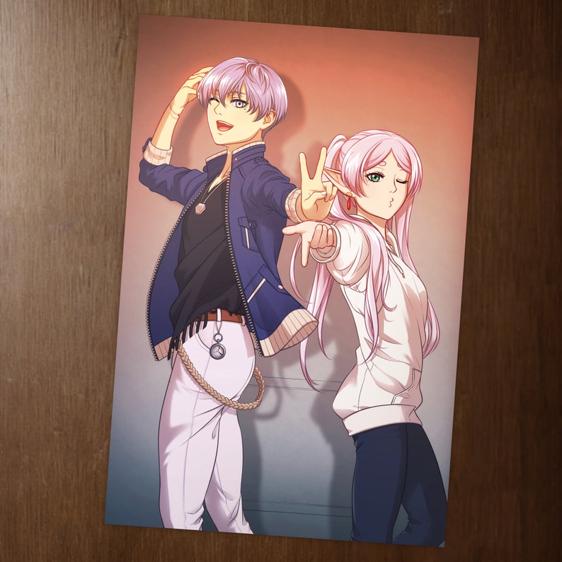 Modern Frieren Postcards, Anime Postcards, Small Anime Prints Frieren ...