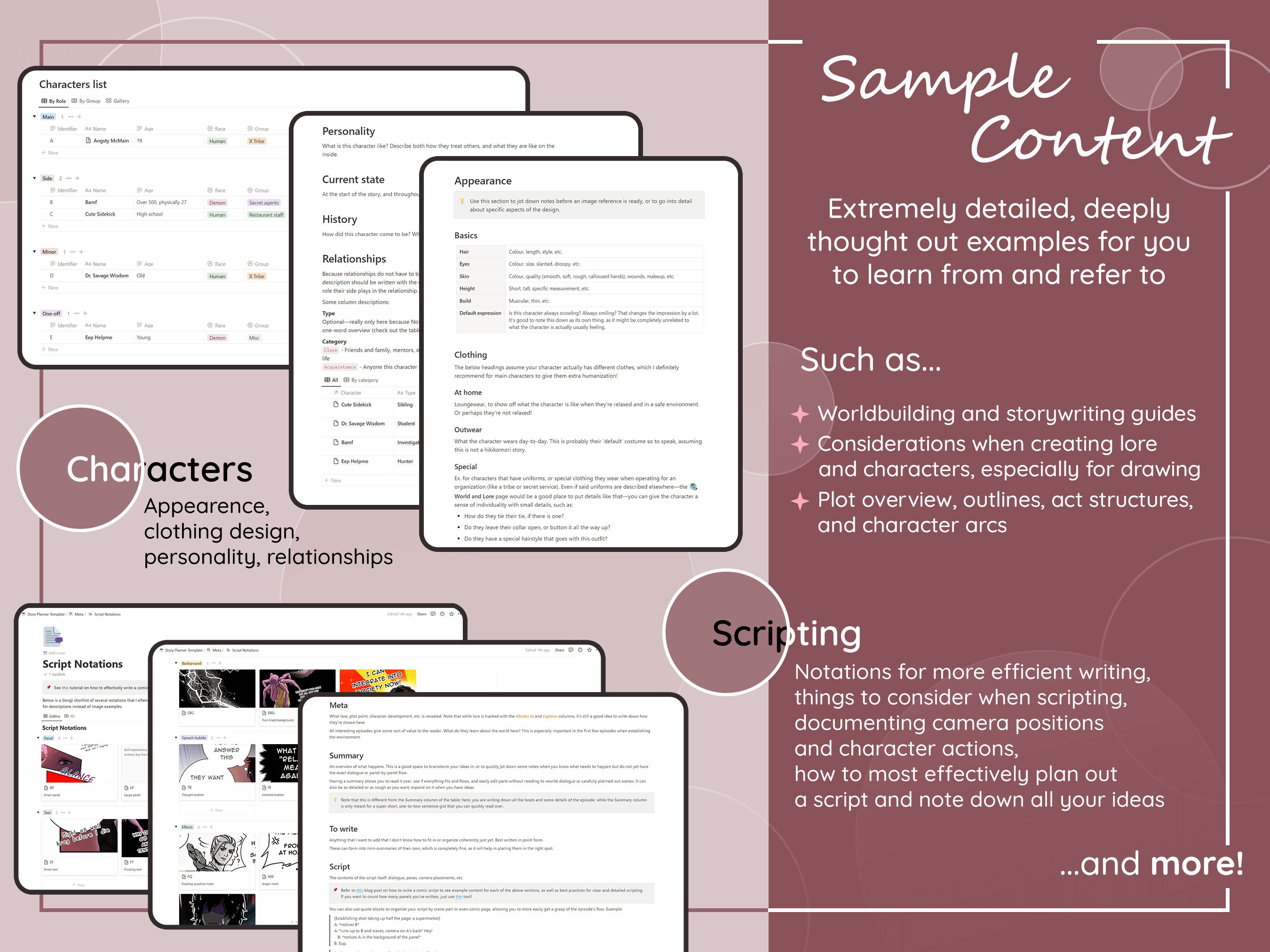 Ultimate Story Planner Notion Template, Planner for Webtoons, Comics ...