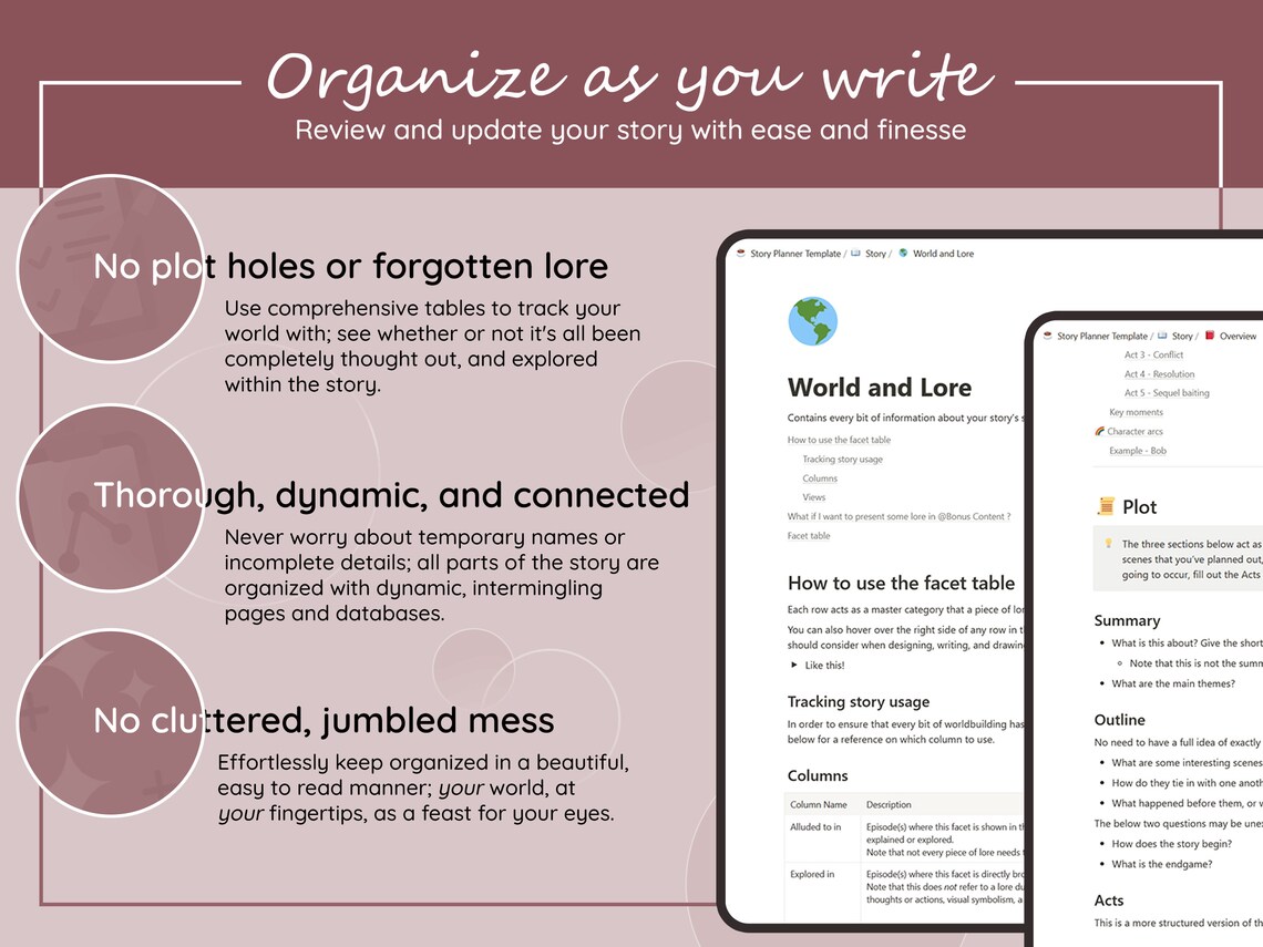 Ultimate Story Planner Notion Template, Planner for Webtoons, Comics ...