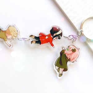 Spy X Family Connected Keychains | 3-in-1! | Cute Chibi Anime Serial ...