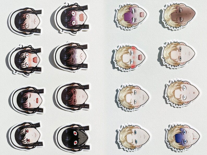 Loid & Yor Reaction Faces Vinyl Stickers Waterproof and - Etsy