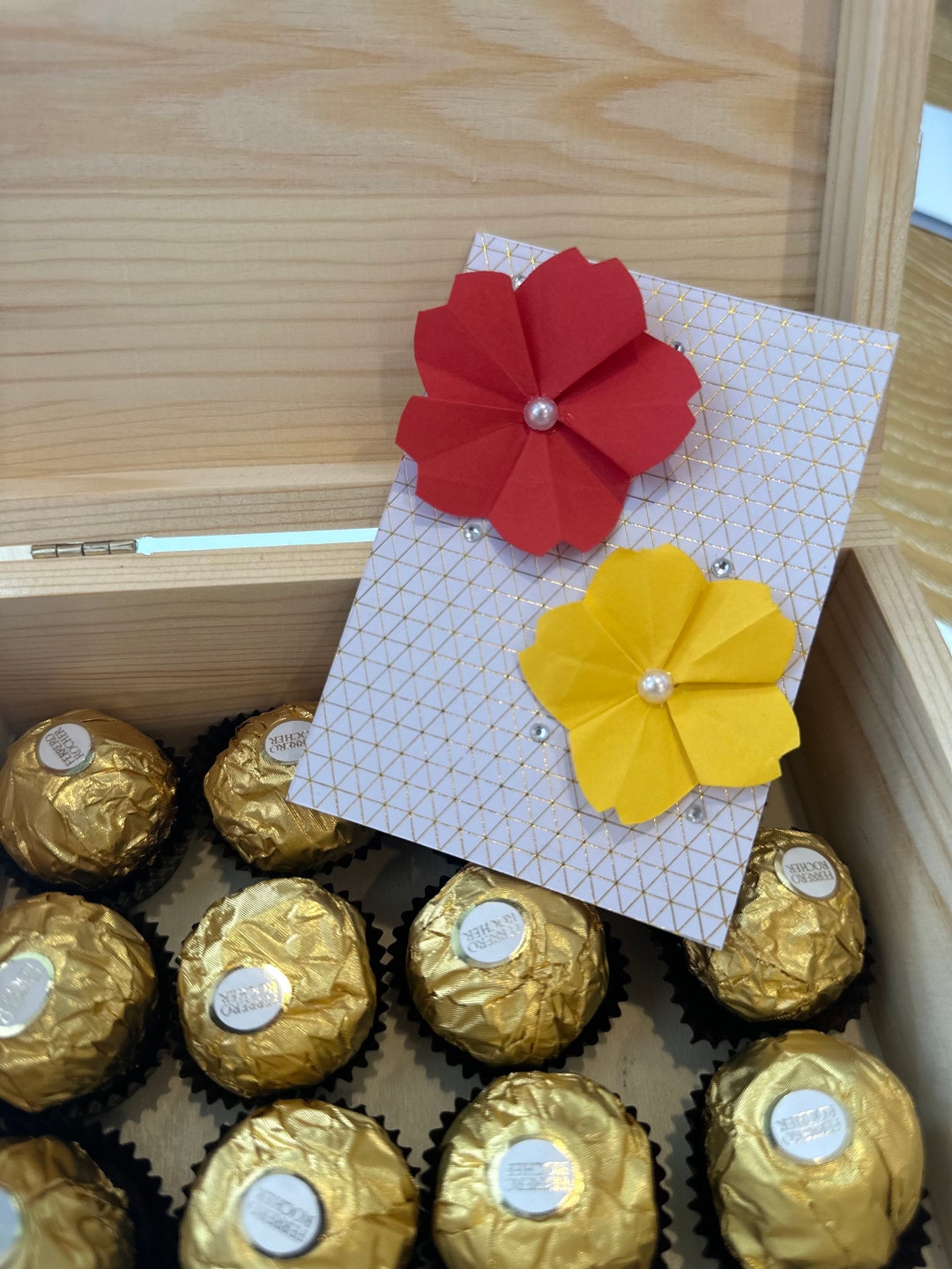 Japanese Origami Flower Origami Greeting Card for Valentine Greeting ...