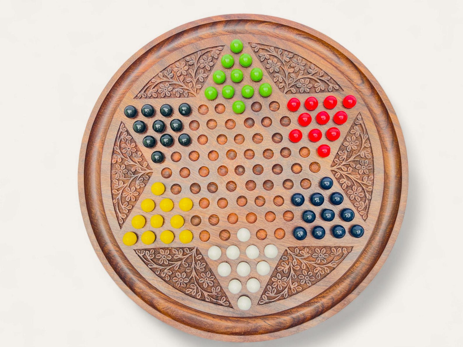 Personalized Chinese Checkers Set Wooden Handmade Chinese Checkers With ...