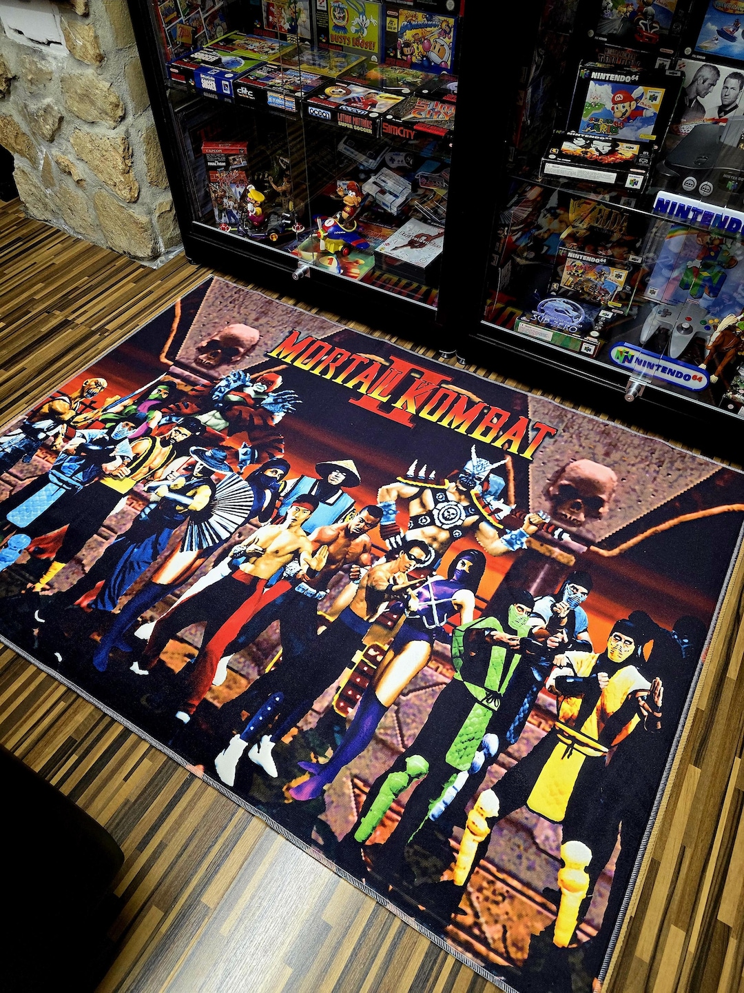Mortal Kombat Pixel Retro Rug Carpet Floor Mat 16 Bit Video Game II ...